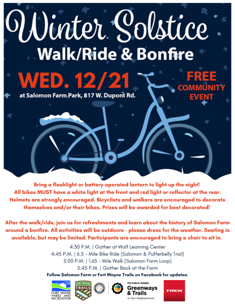 Join Us For The Winter Solstice Walk & Ride! - Fort Wayne Trails